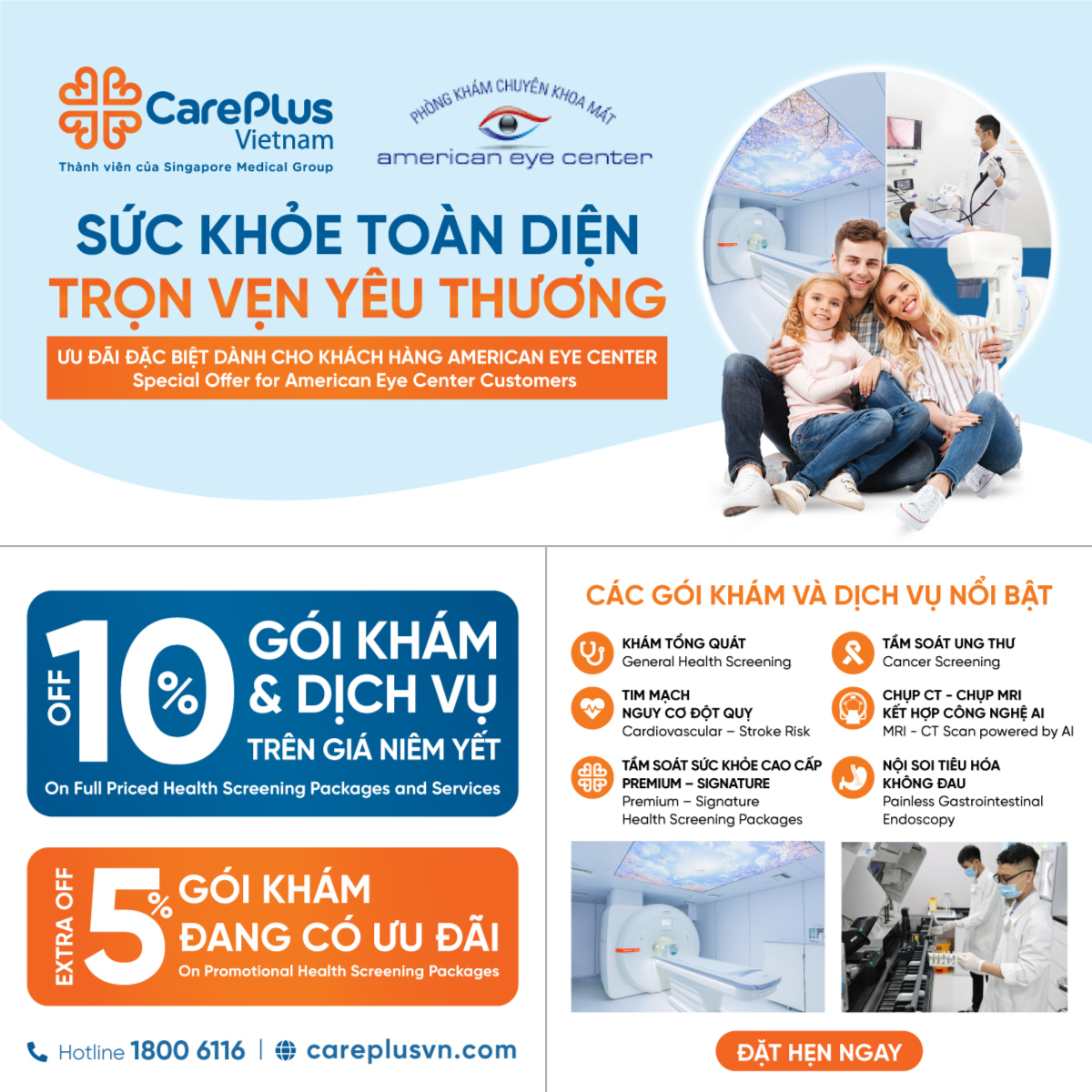 Thuộc Tập đoàn Y tế Singapore, CarePlus cung cấp dịch vụ chăm sóc sức ...